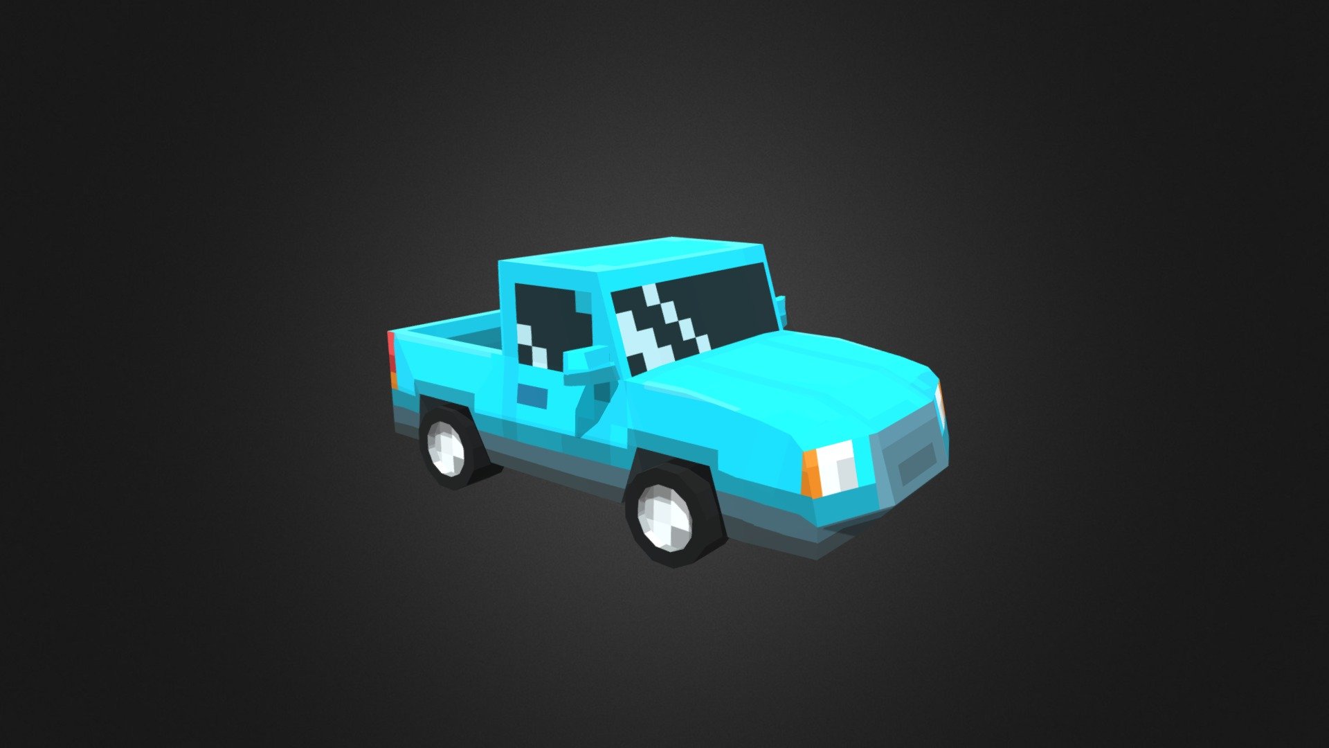 Low Poly Pickup Truck - 3D model by Nick Adams (@stegopop) [e106a55 ...