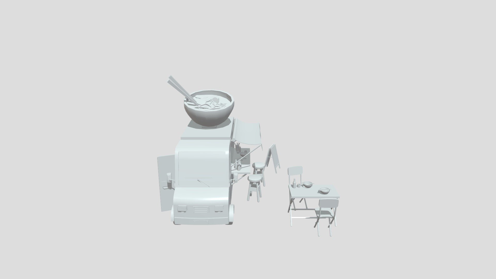 Food_truck - 3D model by Van_Pham (@phamvan) [e107ede] - Sketchfab