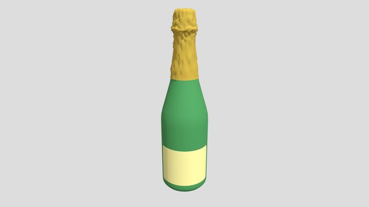 Champagne-bottle 3D models - Sketchfab