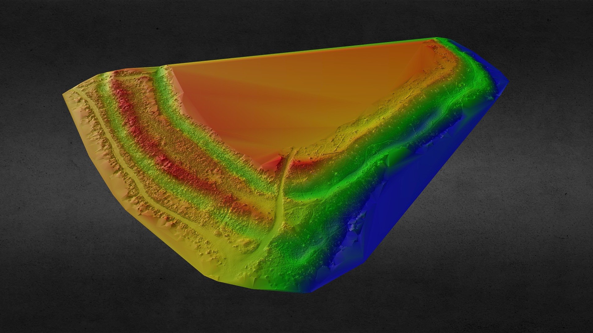 Brackenbury ditches laser scan mesh - 3D model by Cotswold Archaeology ...