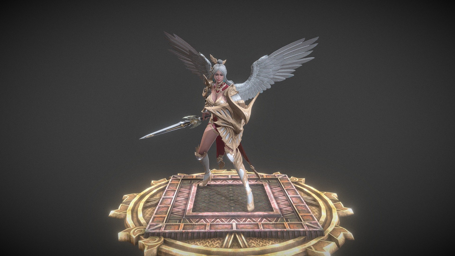 08_Angelic knight - 3D model by LemoNineStudio [e10ef20] - Sketchfab