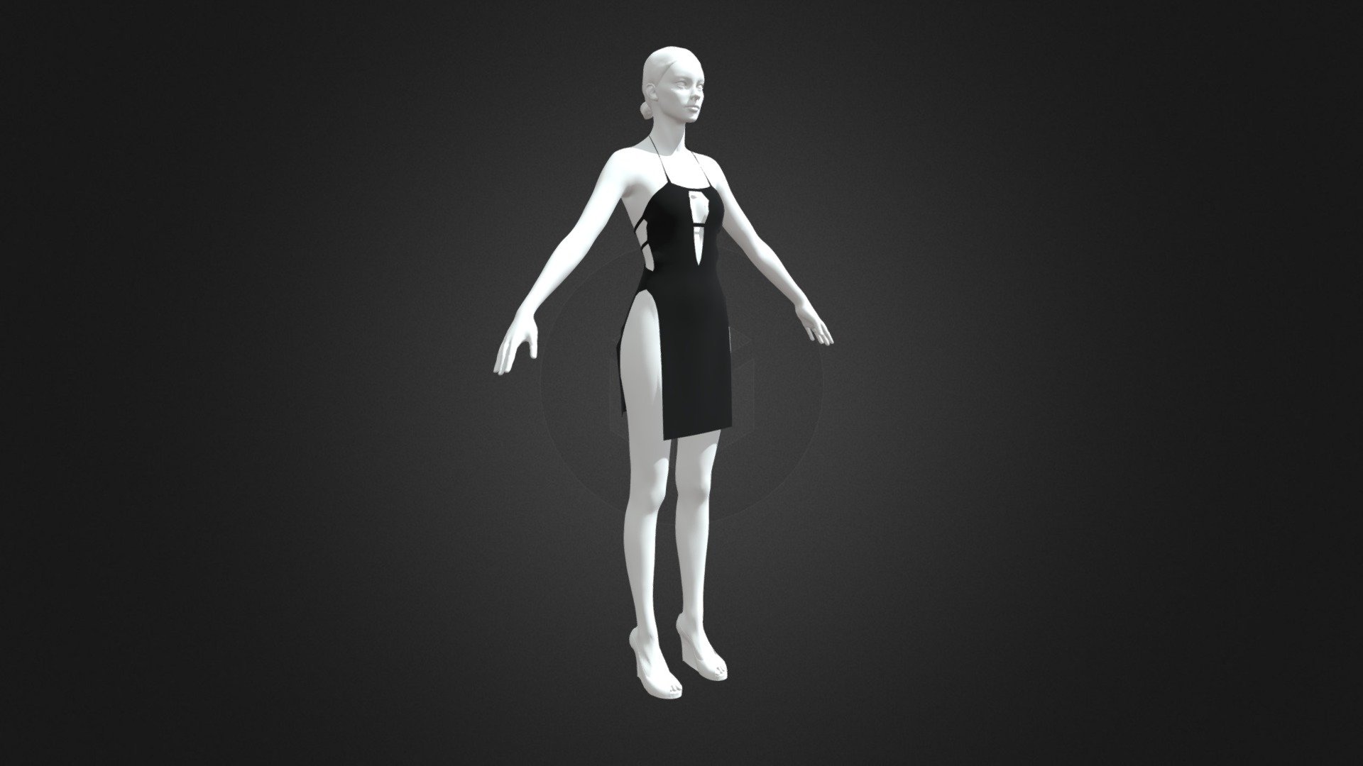 Dress - Download Free 3D model by samsikua [e110815] - Sketchfab