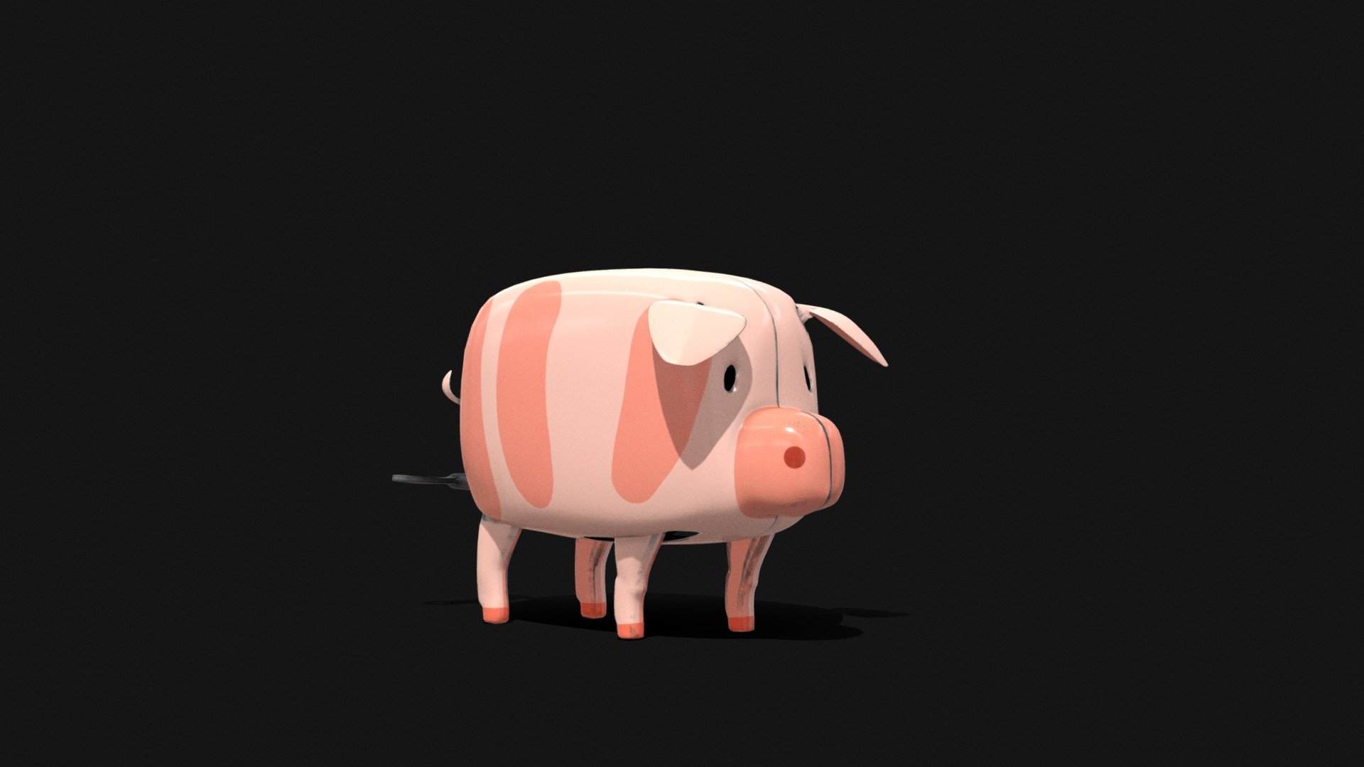 Pig walking tin toy - Buy Royalty Free 3D model by Tijerín Art Studio ...