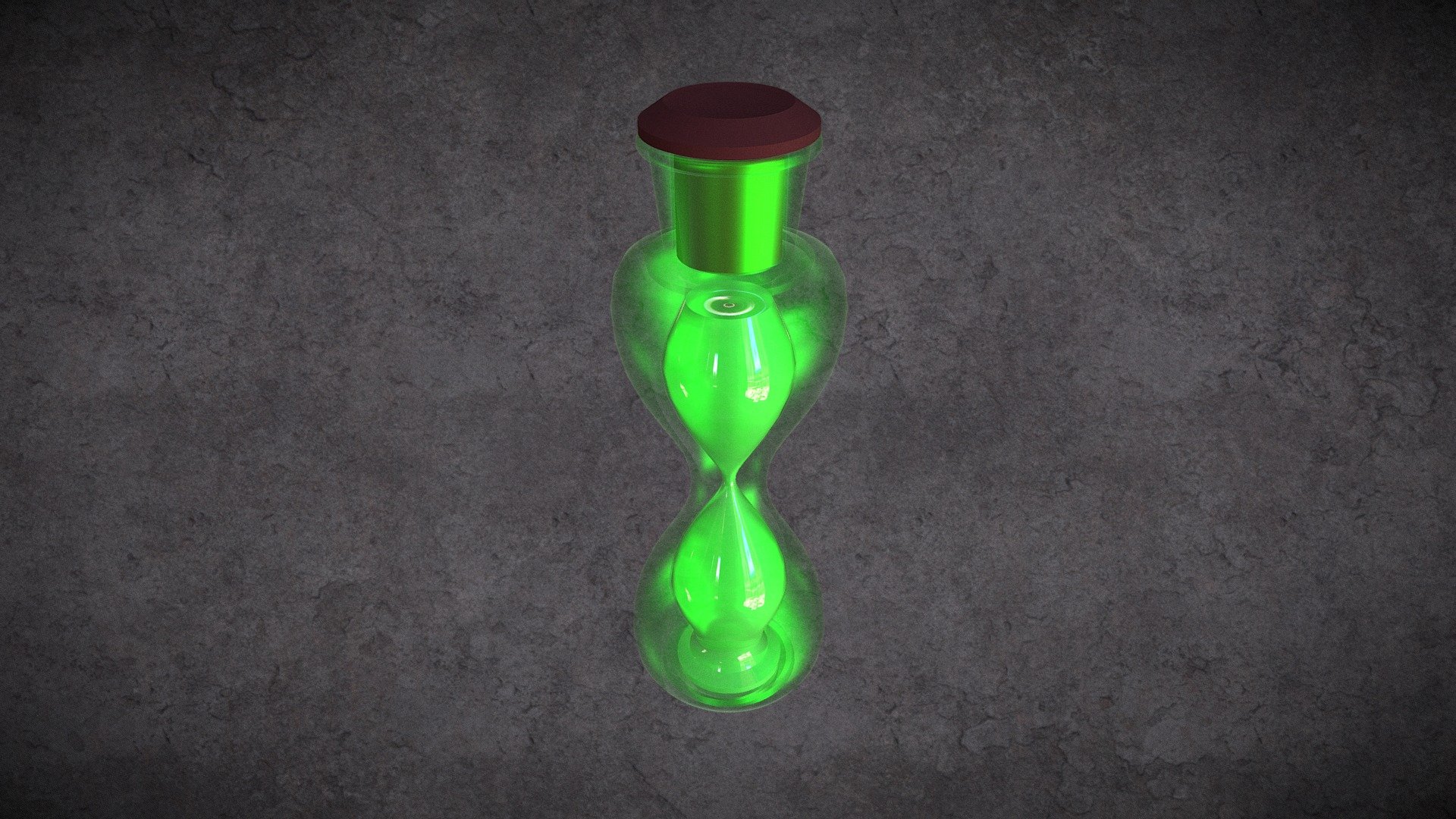 Green Sand Timer Bottle - By Velivian Fesothe - 3D model by Velivian ...