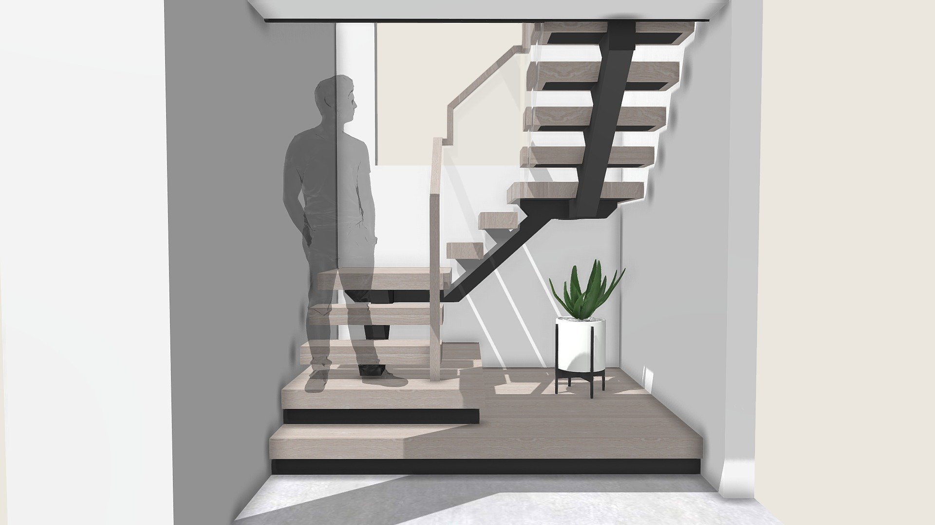 Khalaj - Staircase Visual - 3D model by The Metal Staircase Company ...