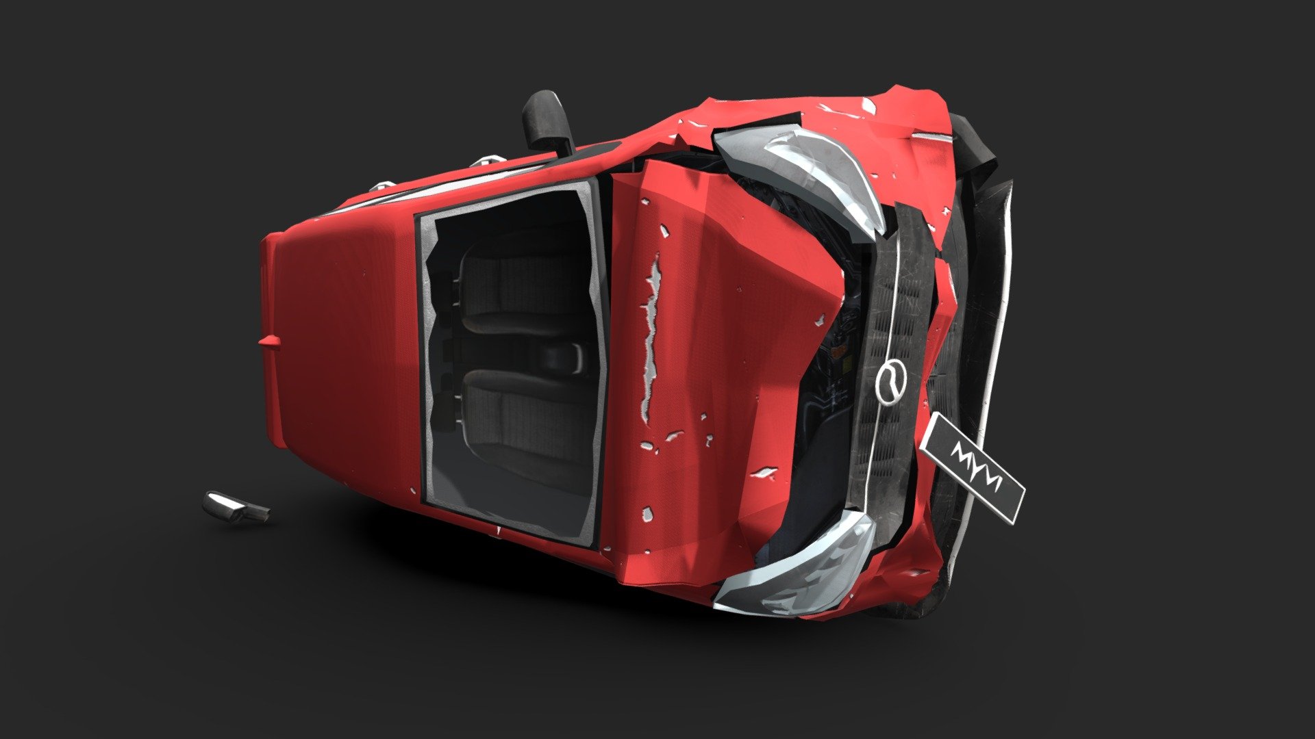 Car Accident - Perodua MYVI - 3D model by Anis Sabihah Aidid ...
