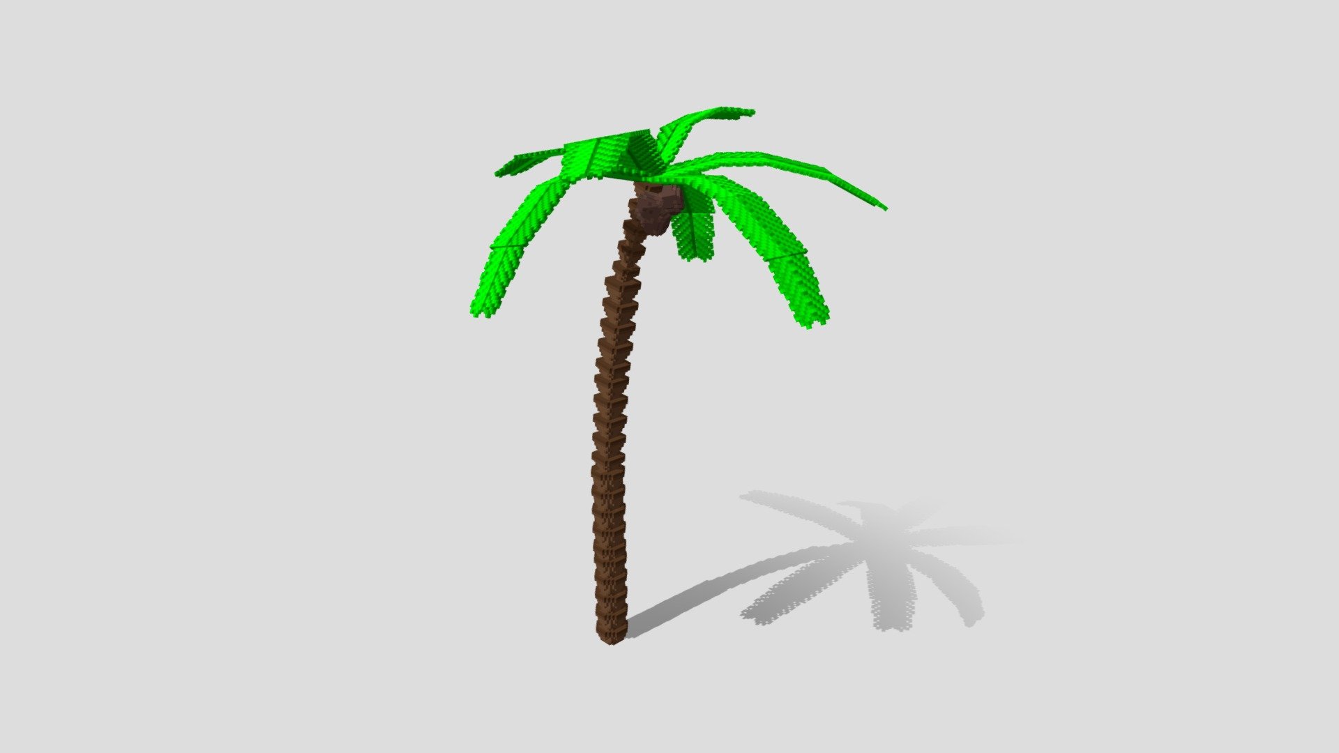 Voxel Coconut Tree 10.1 - 3d Lowpoly Game Asset - 3D model by MrMGames ...