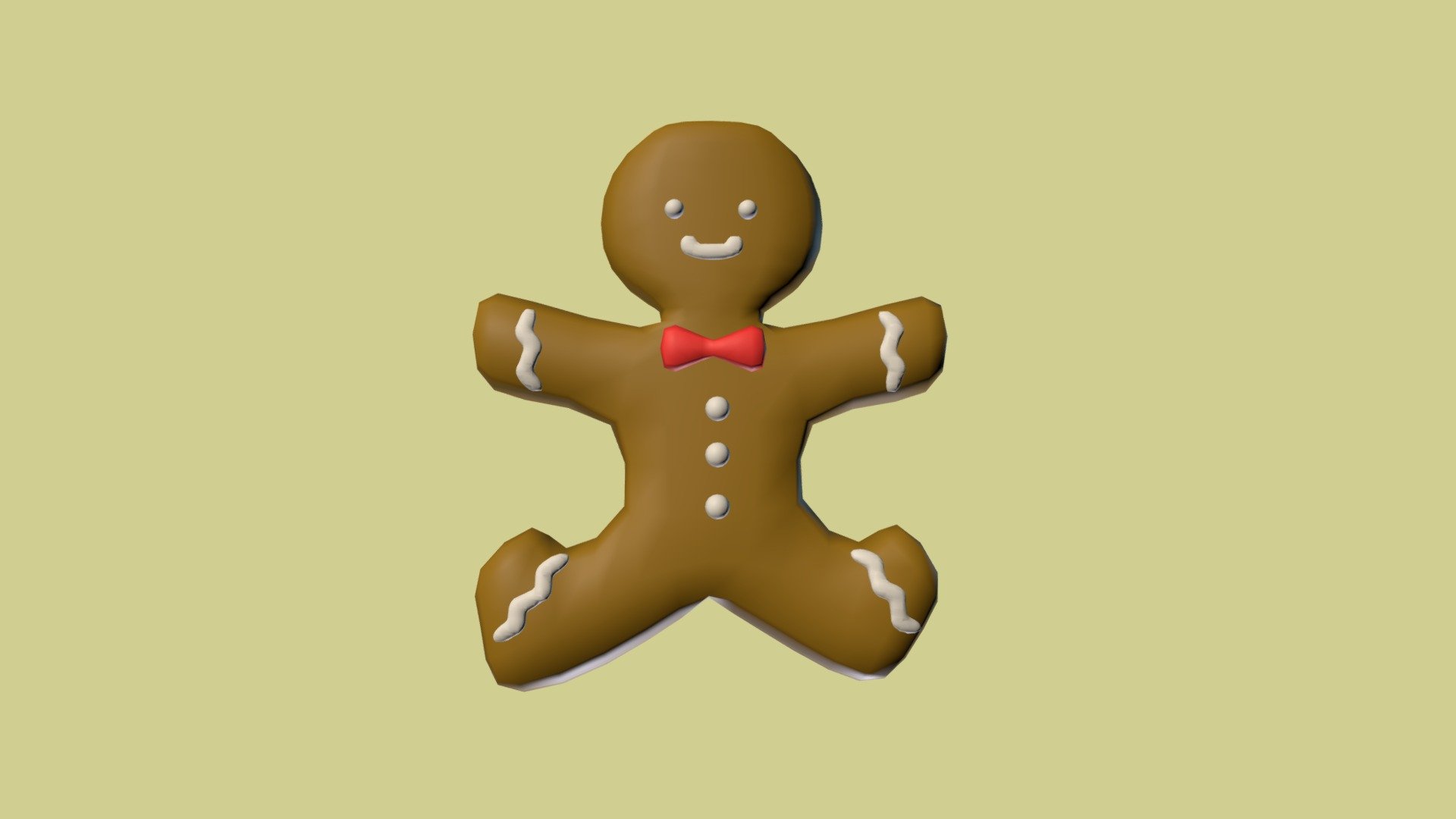 Gingerbread (Man) - 3December - 3D model by Clavinerise [e115be2 ...