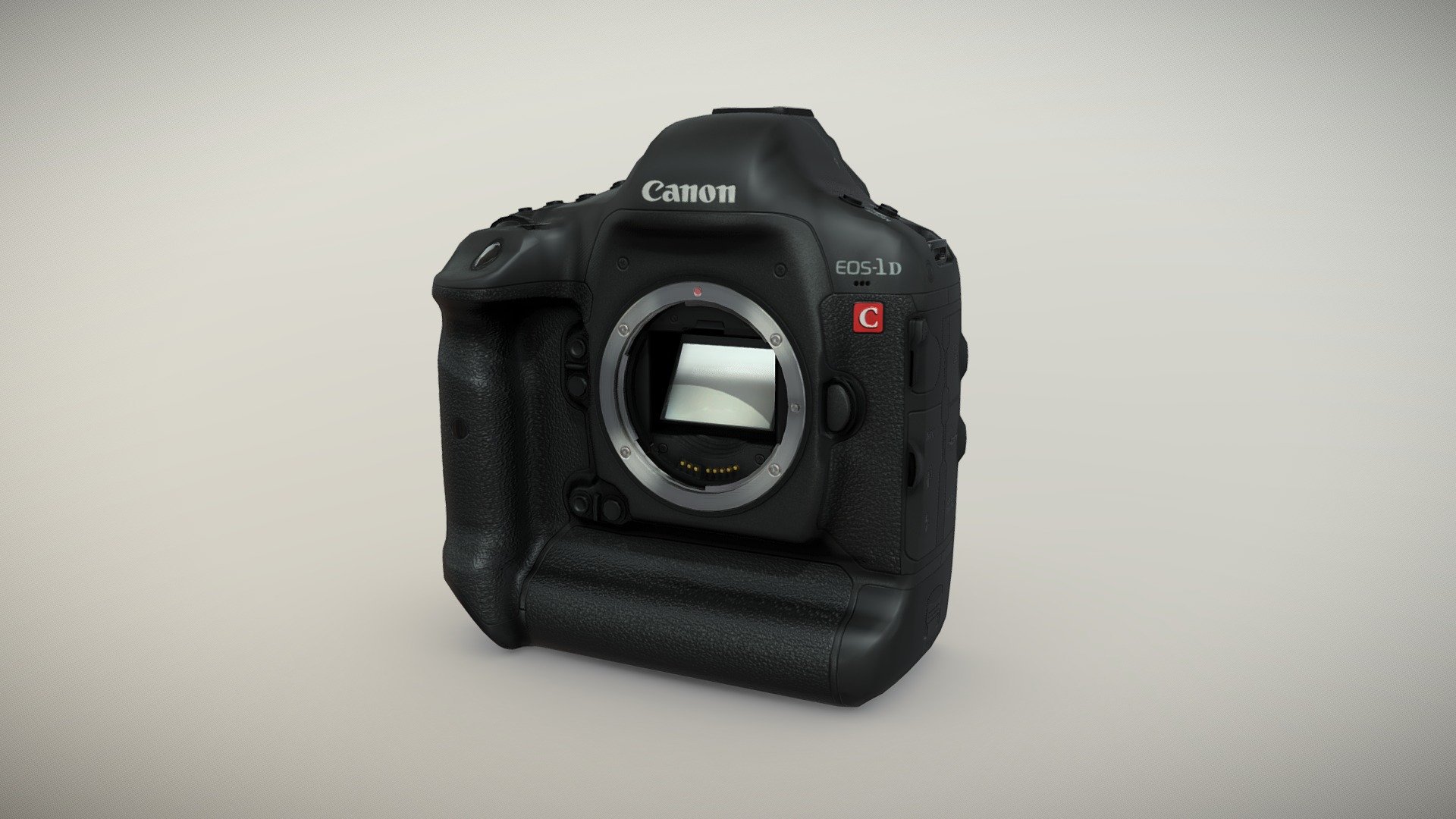 Canon EOS-1D C 4K DSLR camera - 3D model by 3DOverstock [e118827 ...