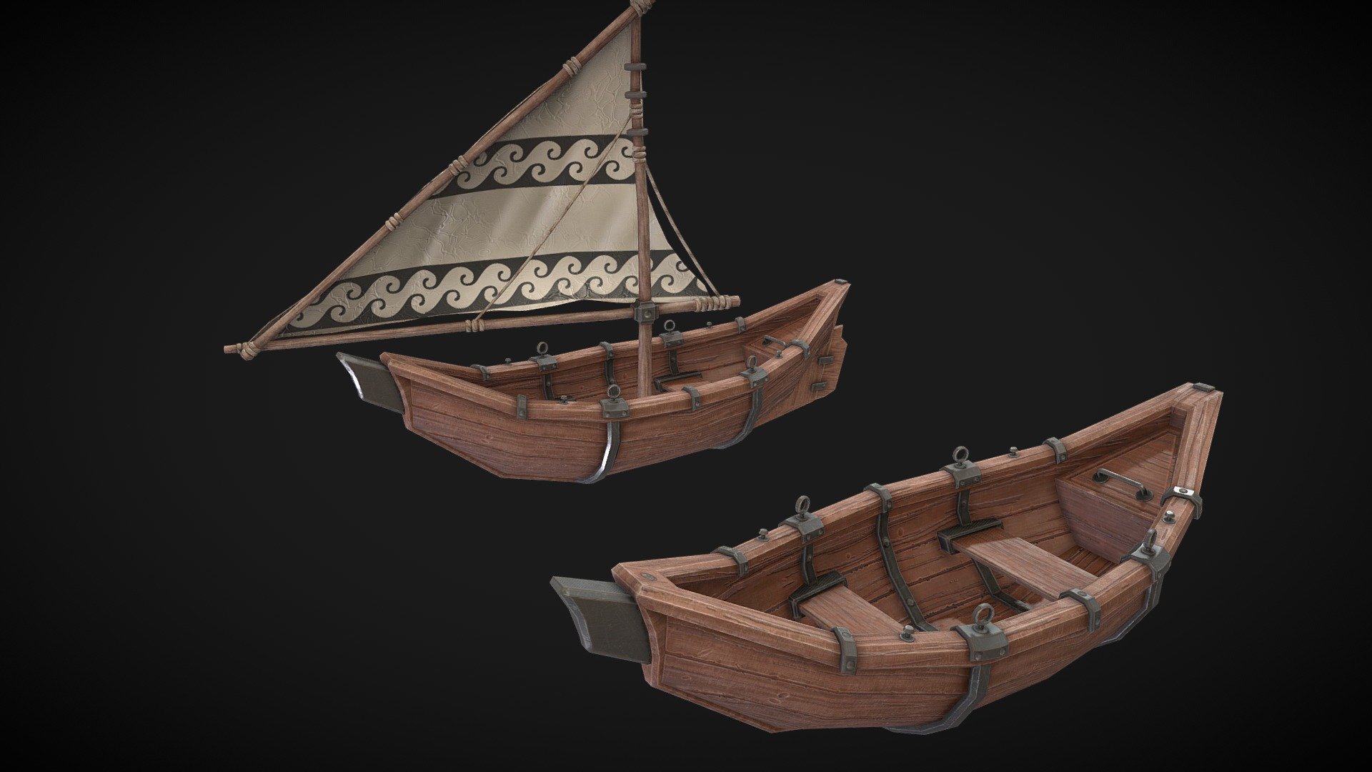 Small Sailing Boat - Buy Royalty Free 3D model by kraffing Vault ...