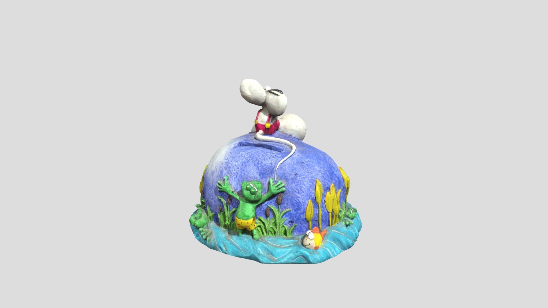 Mouse (Diddl) Sculpture - 3D model by jakob.dw [e11c9f2] - Sketchfab