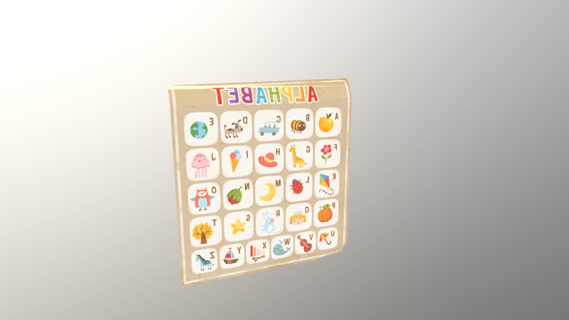 Hello Neighbor School_poster_ABC - Download Free 3D model by ...