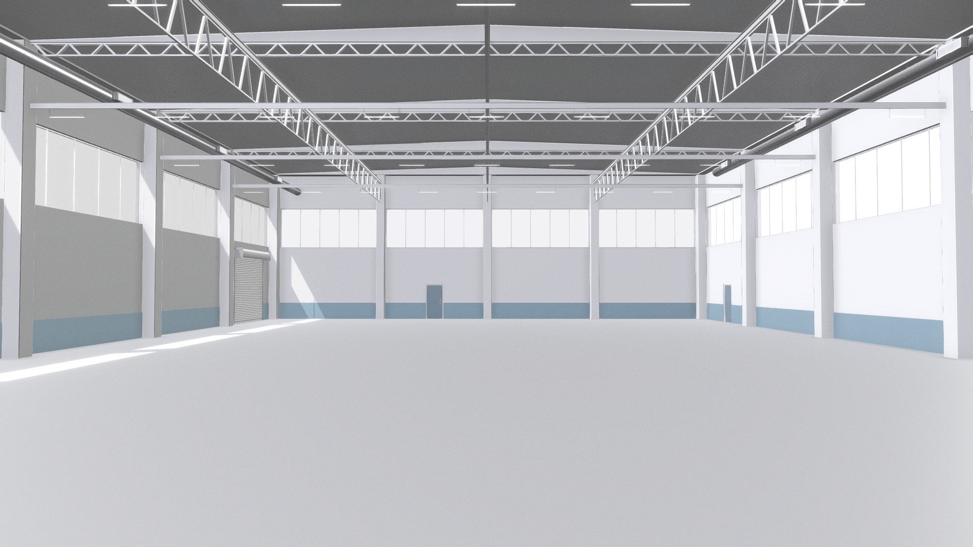 Warehouse Interior 1 - Buy Royalty Free 3D model by CGBee (@cg.bee ...