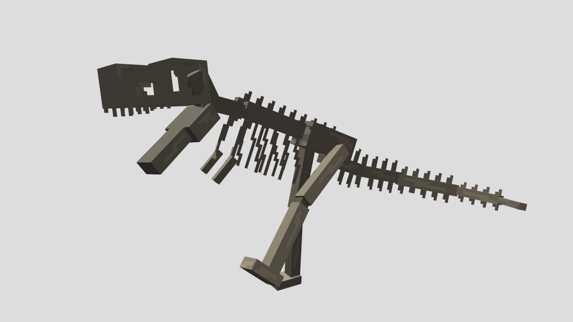 Low-Poly Tyrannosaurus Fossil - 3D model by dsl3125 [e122cd5] - Sketchfab