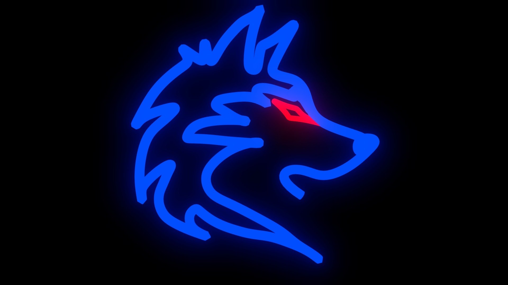 Wolf Neon Sign Cool Led Light.⚡ Neon Signature™ - Download Free 3D ...