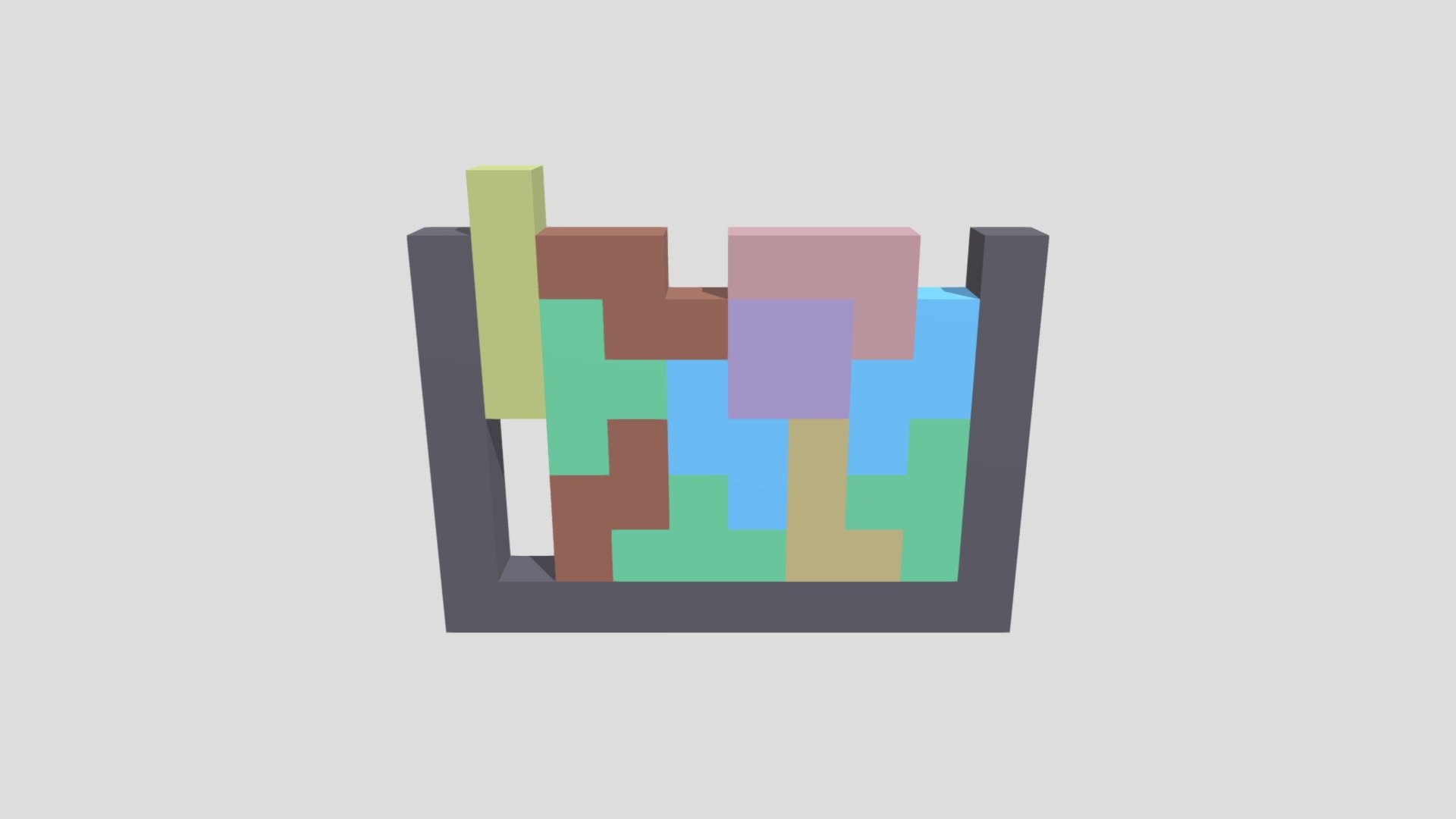 Tetris - Download Free 3D model by hanahtherese [e1278ed] - Sketchfab