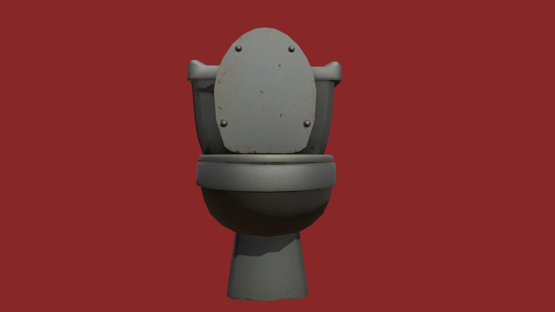 Skibidi Toilet Model Toilet Only Gray - 3D model by SkibidiModelSource ...