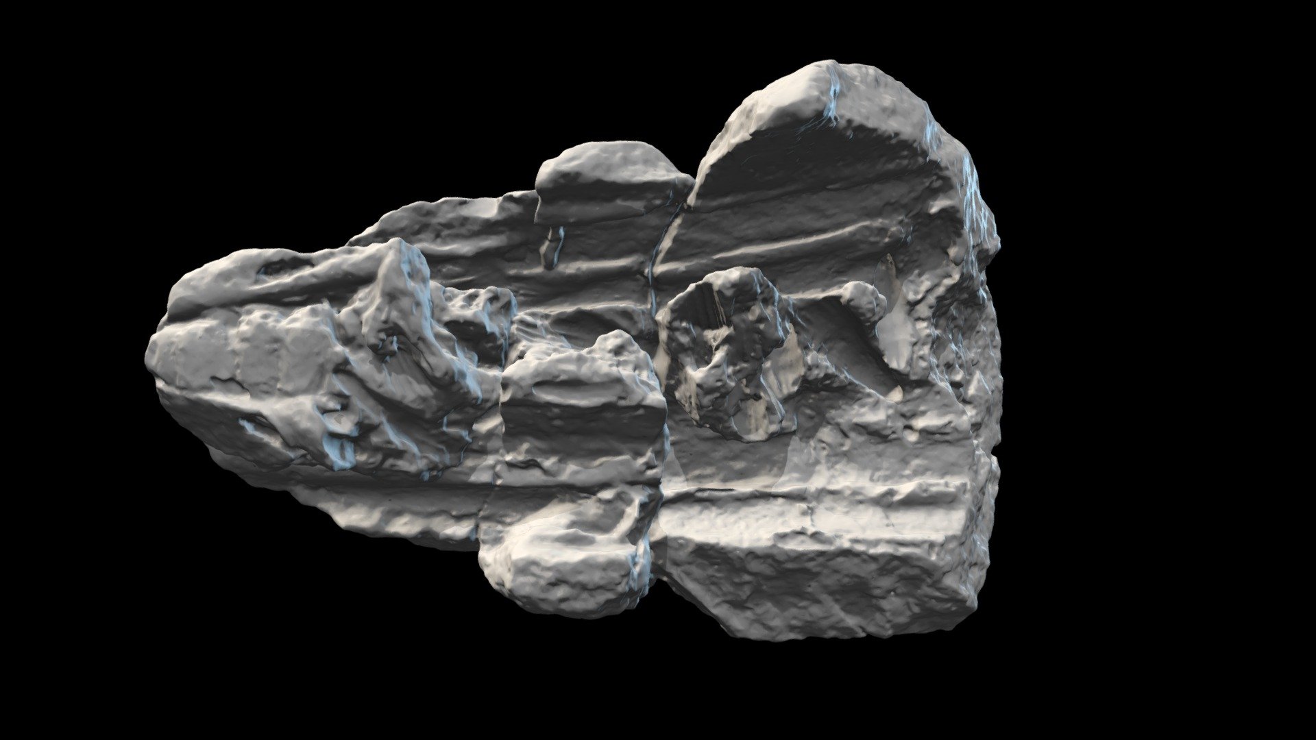 Ichthyosaur snout (specimen OU 3859) - 3D model by nzfauna [e12e884 ...