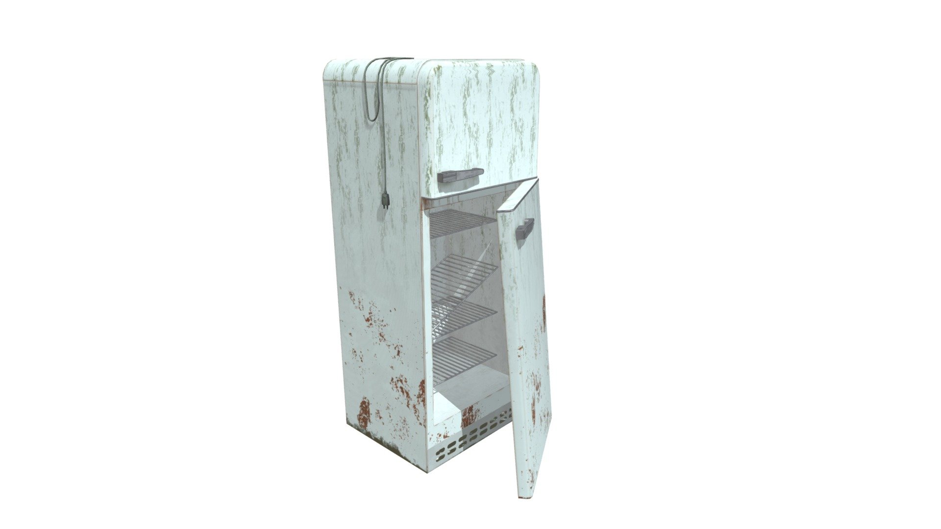 Old fridge - 3D model by nikita.bilotserkivskyy [e12ec46] - Sketchfab