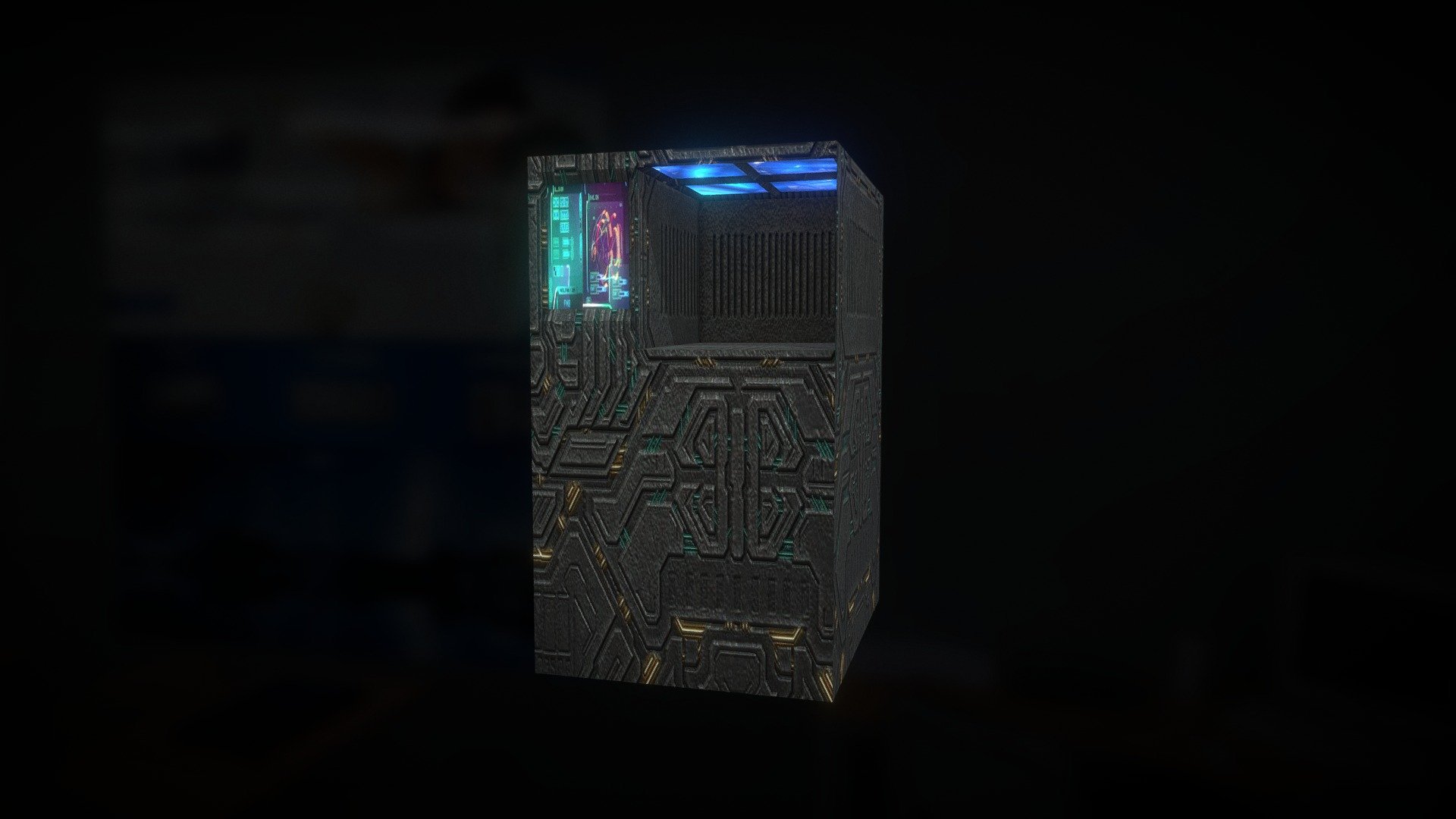 Sci-Fi Replicator Machine - Download Free 3D model by Inditrion Dradnon ...