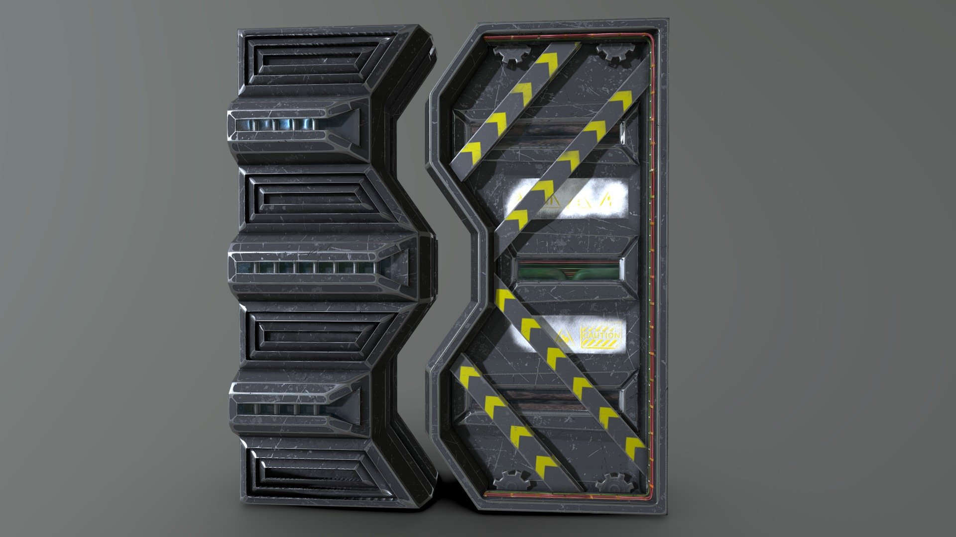 Cyberpunk Blast Doors - Buy Royalty Free 3D model by mrshaw64 [e1306d9 ...