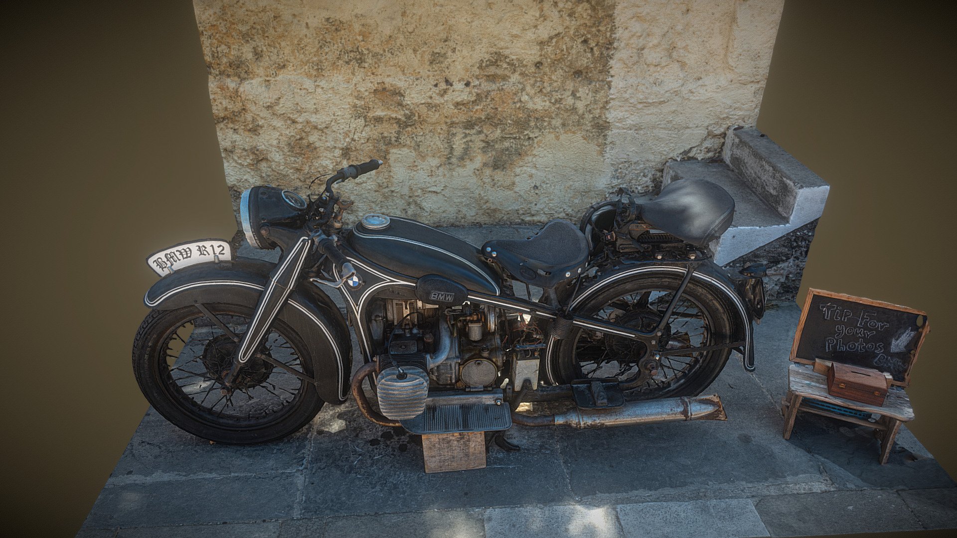 BMW R12 Motorbike - Buy Royalty Free 3D model by Vasilis Triantafyllou ...