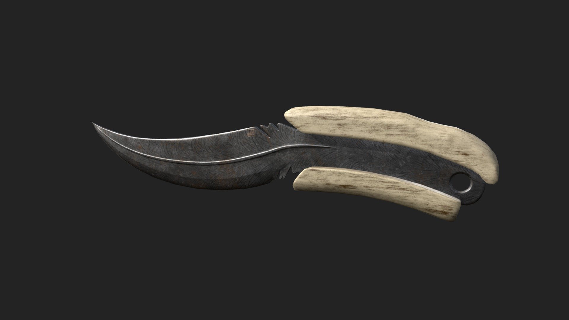 Feather blade - 3D model by MurMuring [e134414] - Sketchfab