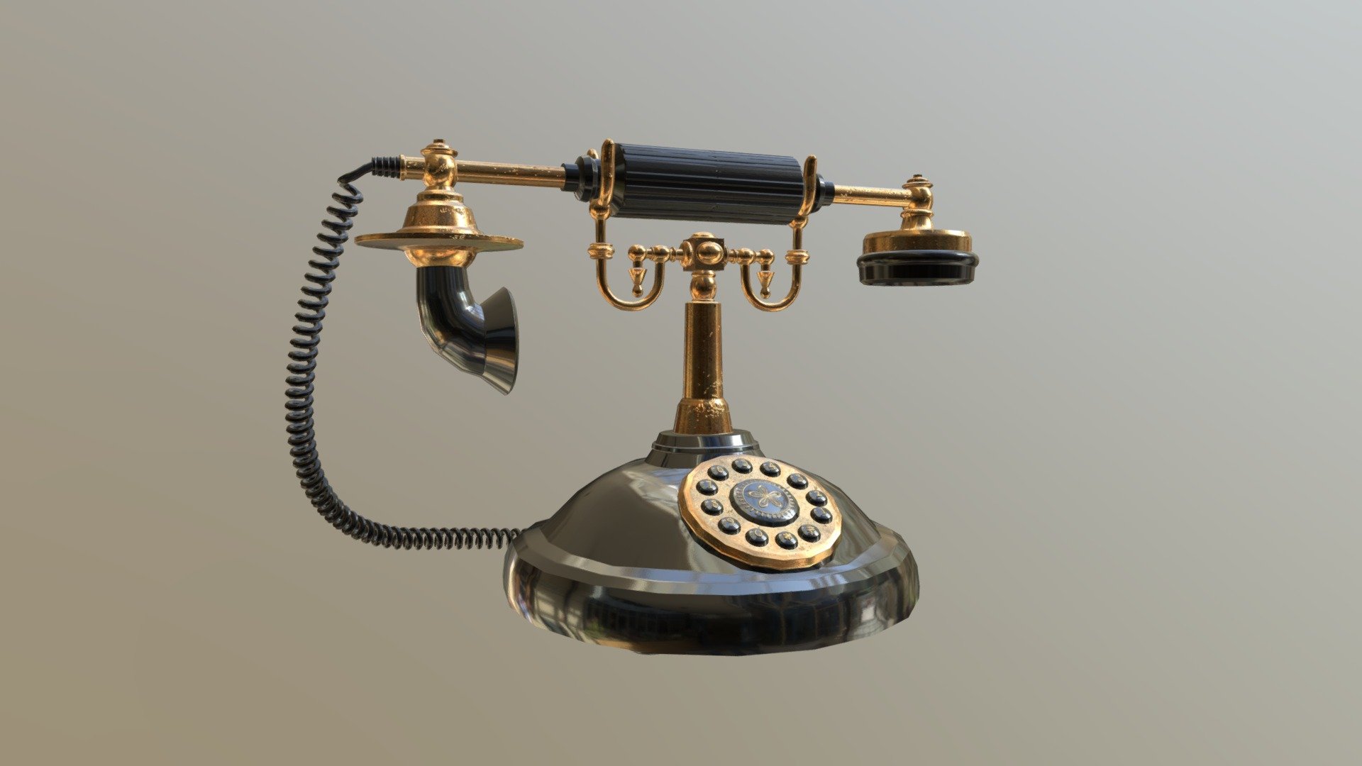 Toscano PM1920 vintage telephone - 3D model by Cherry__Candy [e13488c ...