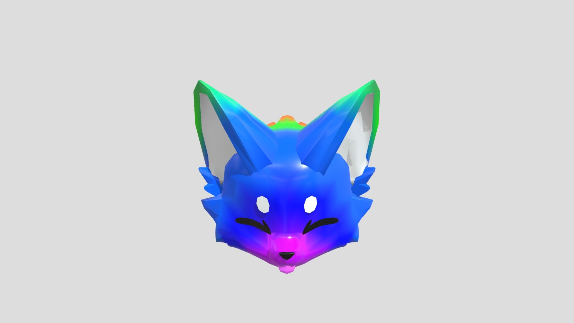 Rainbow furry cat - 3D model by Pro_cat555 [e136eb1] - Sketchfab