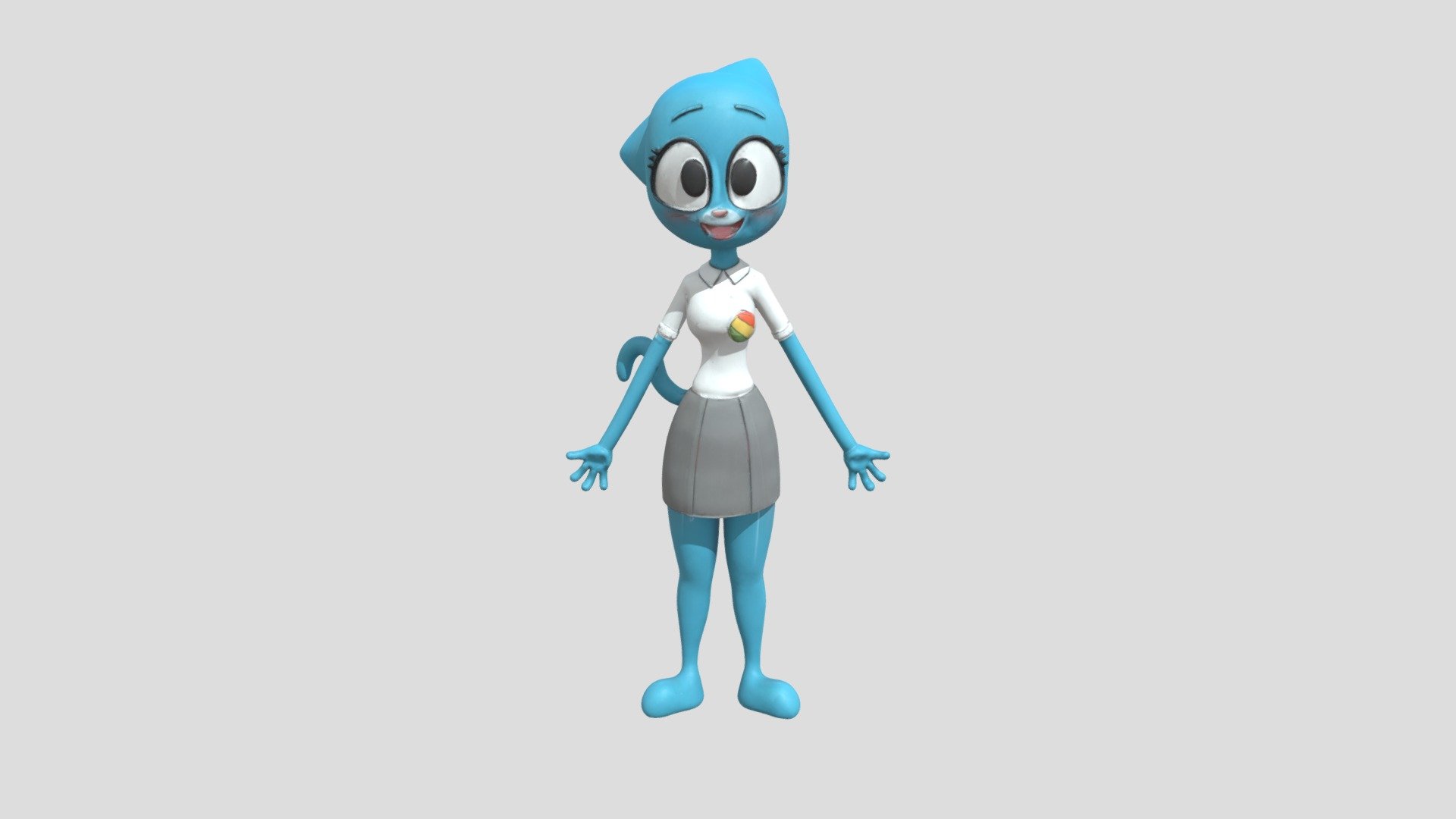 Nicole Watterson (harkart style) - 3D model by assetsprites [e13a751 ...
