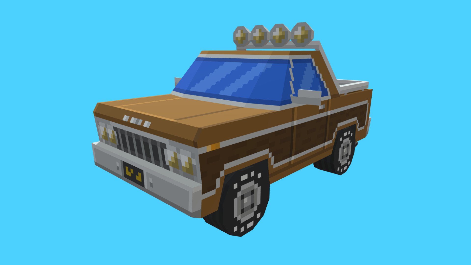 Low-Poly - Bolt Crusader Pickup - 3D model by StoneRabbit [e13b992 ...