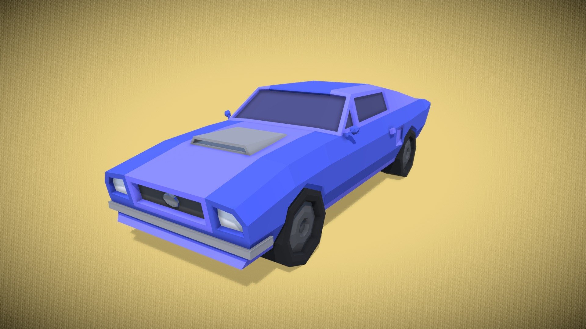 Low Poly Mustang - Buy Royalty Free 3D model by CanHacioglu (@bloomask ...