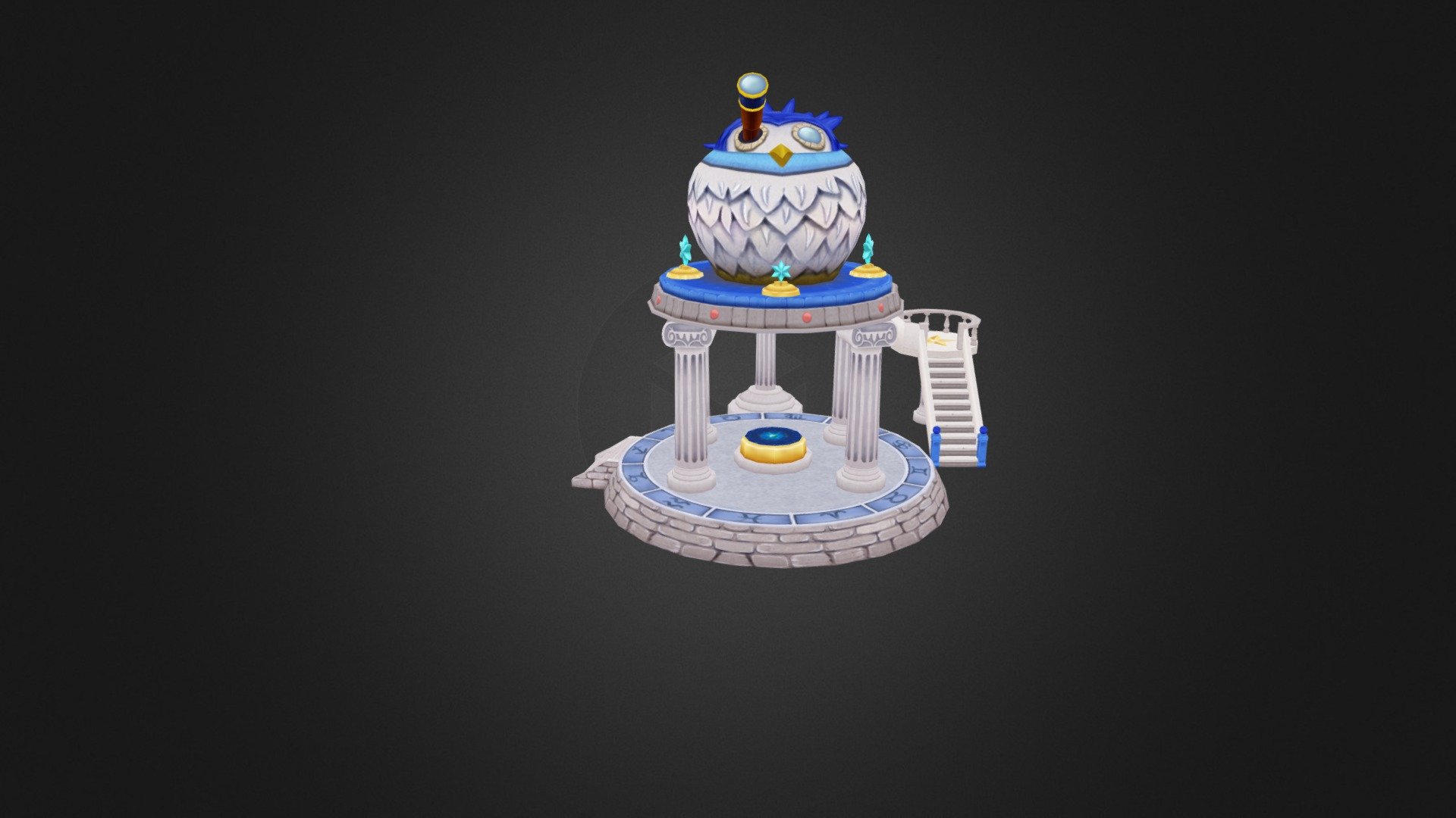 Owl Building - 3D model by singjimm0815 [e13fd14] - Sketchfab