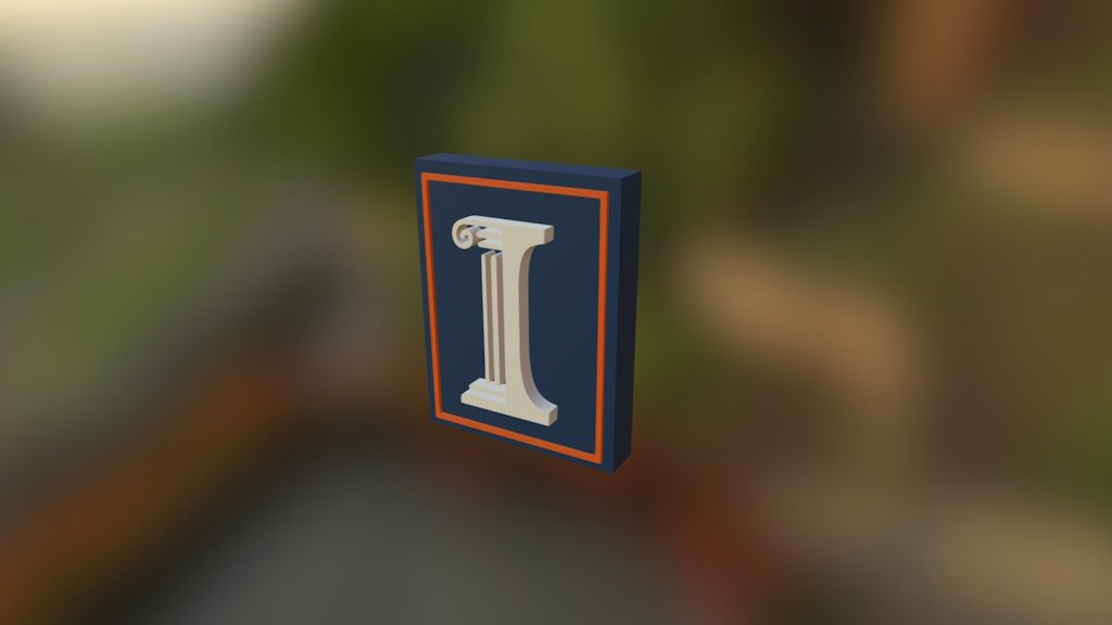 UIUC Logo - Download Free 3D model by jhenhap7 [e140a88] - Sketchfab
