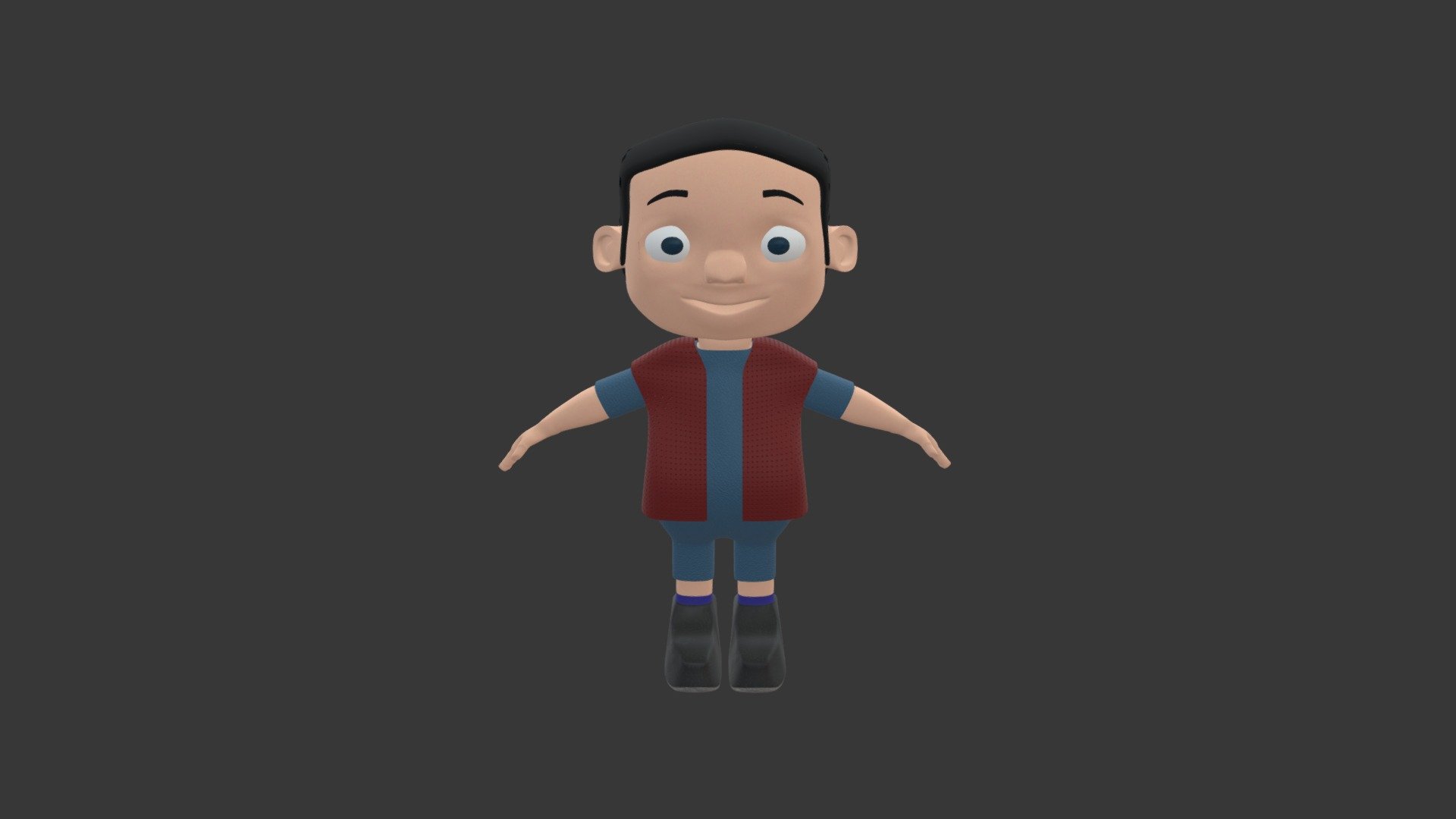 Cartoon_Character - 3D model by ArjunSuresh00 [e1411b7] - Sketchfab