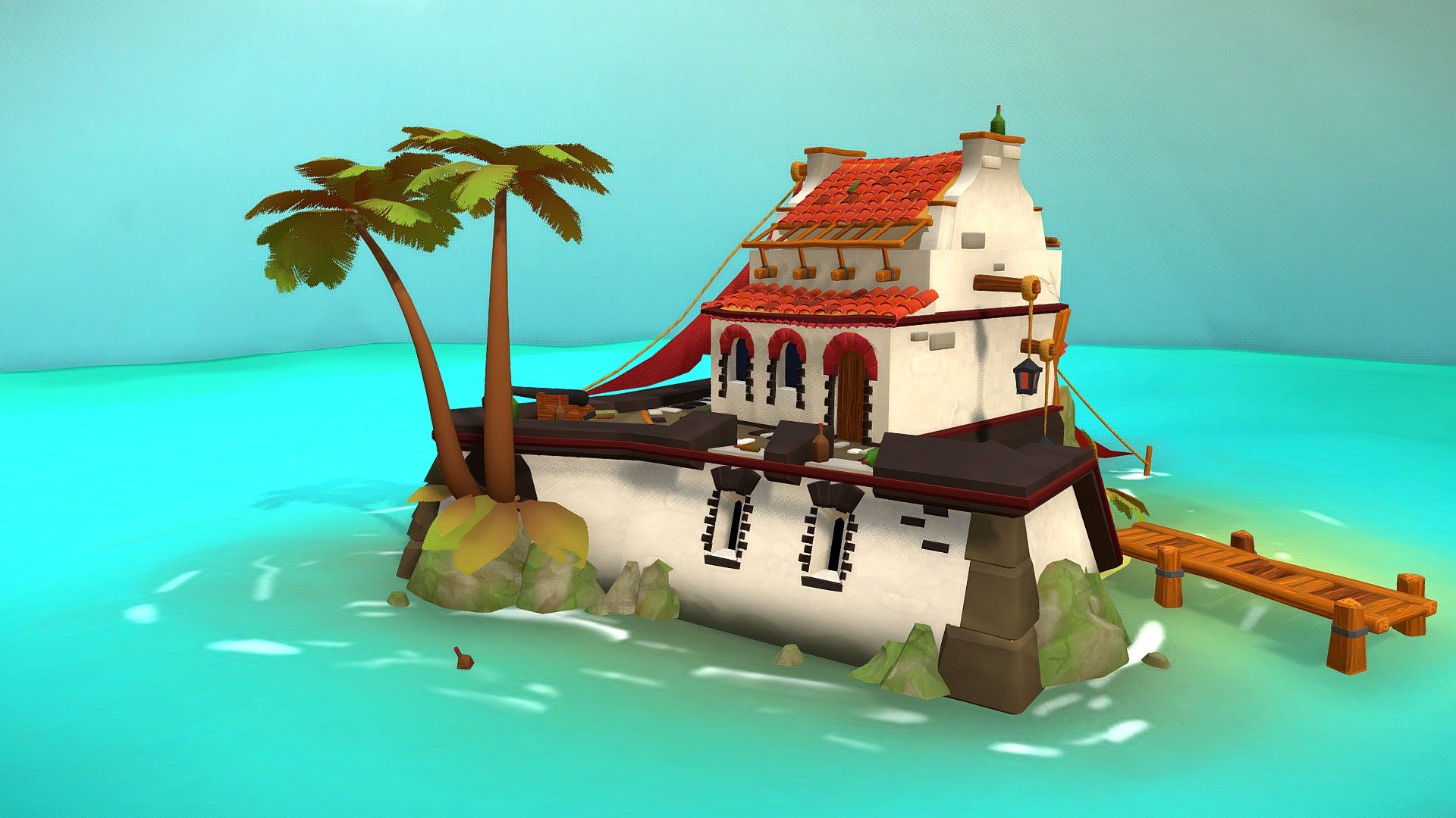 Spanish Fortress Hub - 3D model by Robin/Xeno v.D (@RvanDijk) [e1457db ...