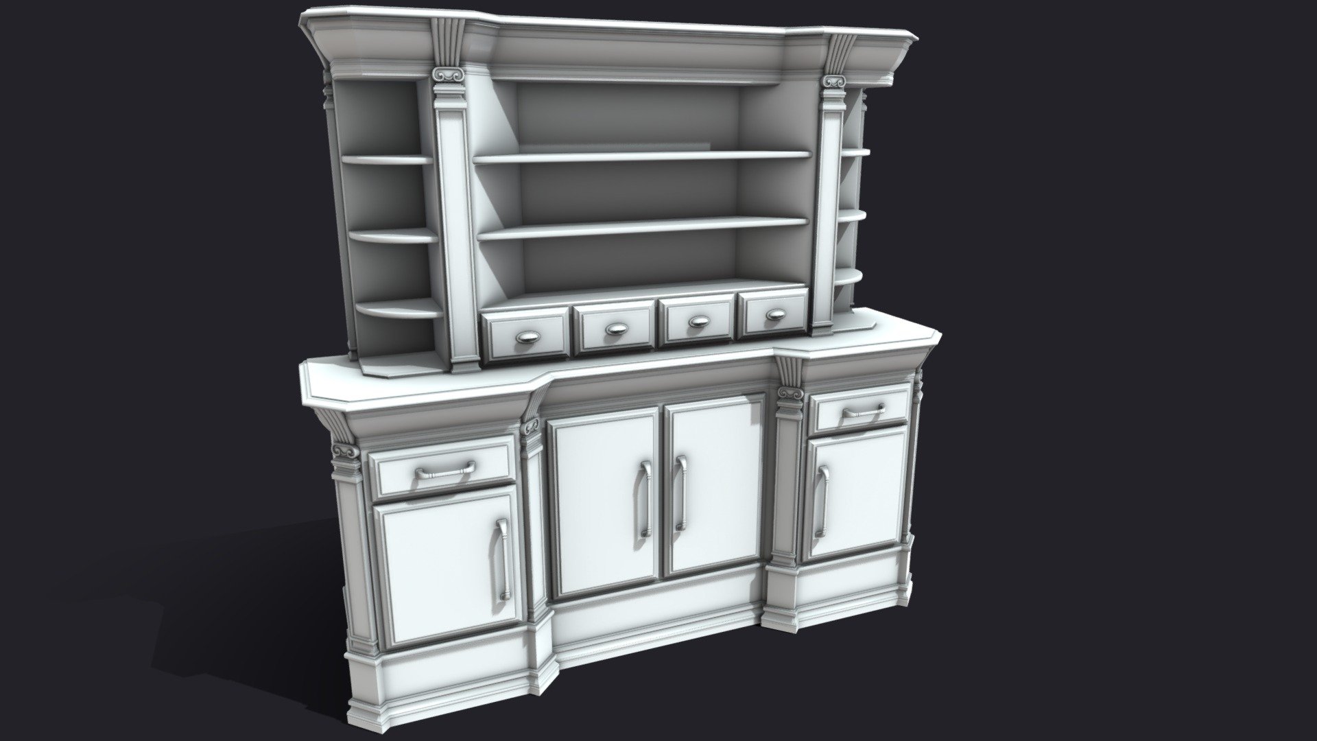 Decorative Cabinet - 3D model by M. Sallee (@msallee) [e146f27] - Sketchfab