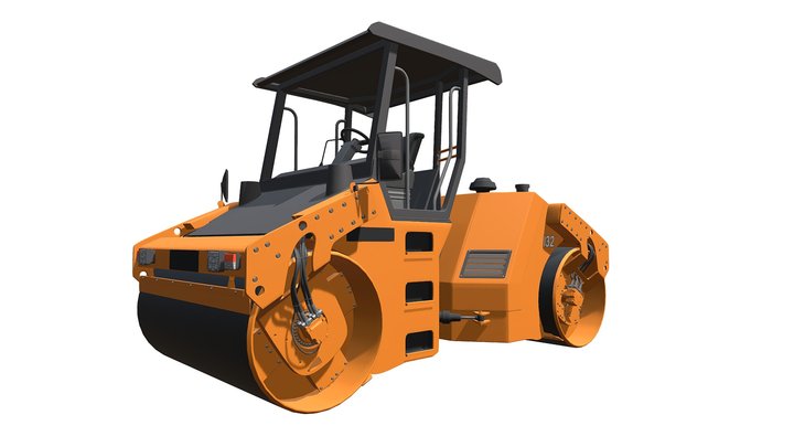 Steamroller 3D models - Sketchfab