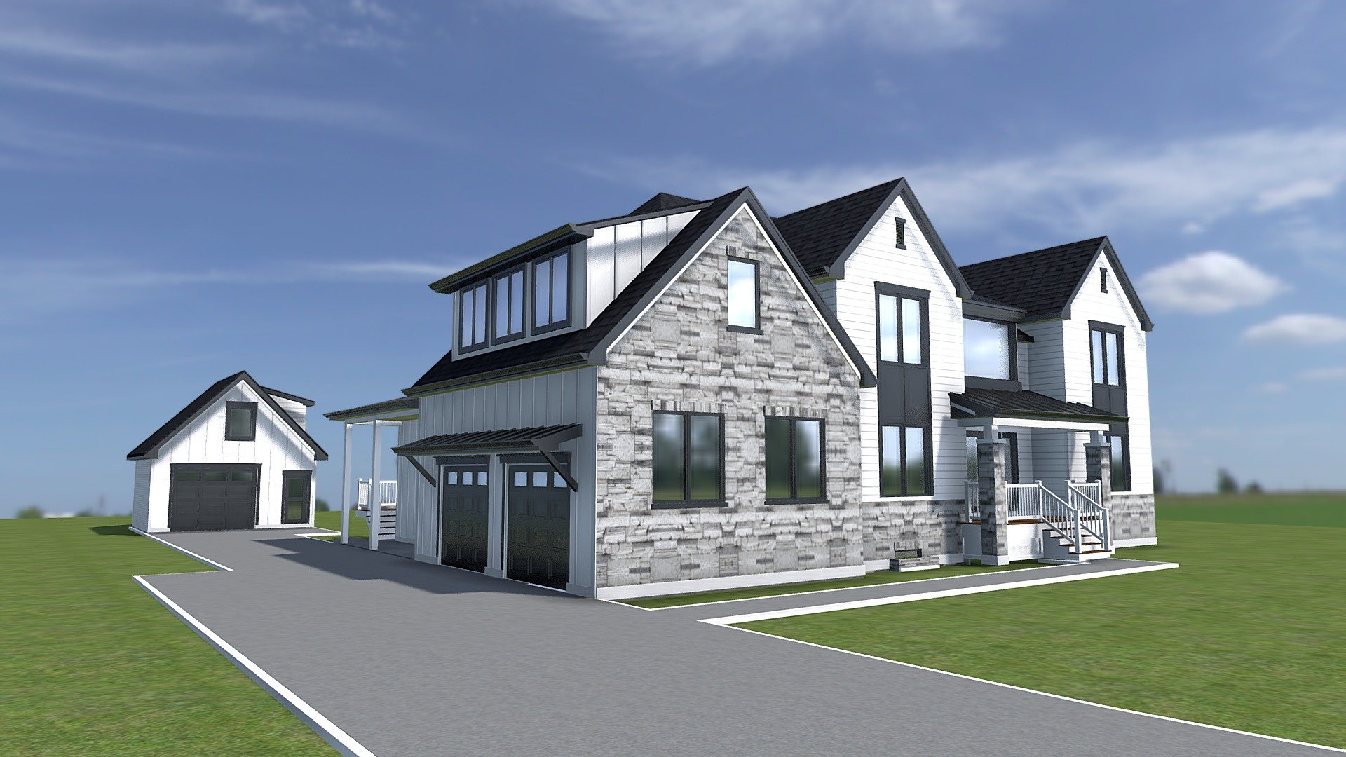 Dhaval Patel 3 - 360 spin model of 3D house - 3D model by Render3DQuick ...