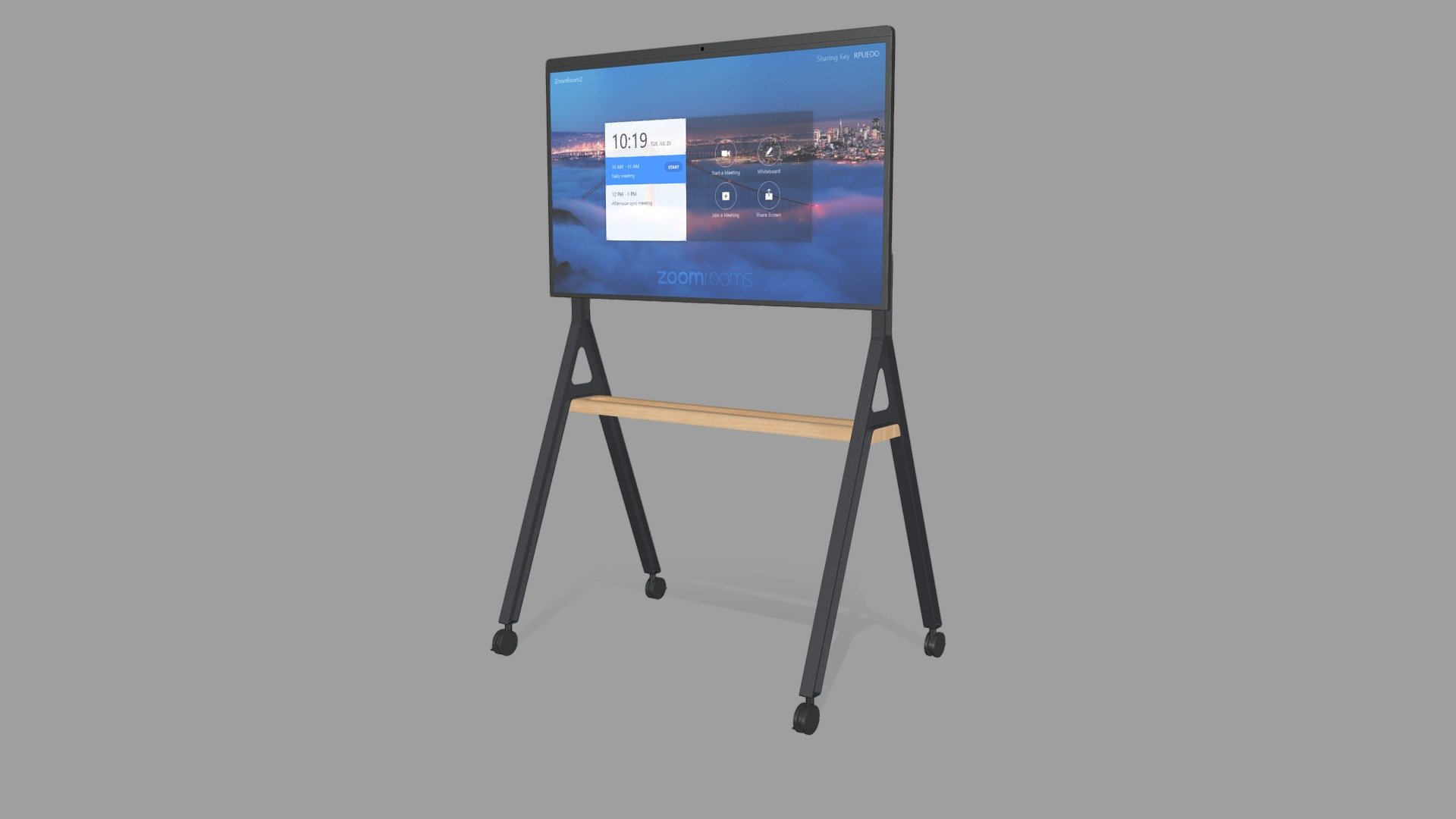 H965 Rolling Stand for DTEN D7 55-inch - Download Free 3D model by ...