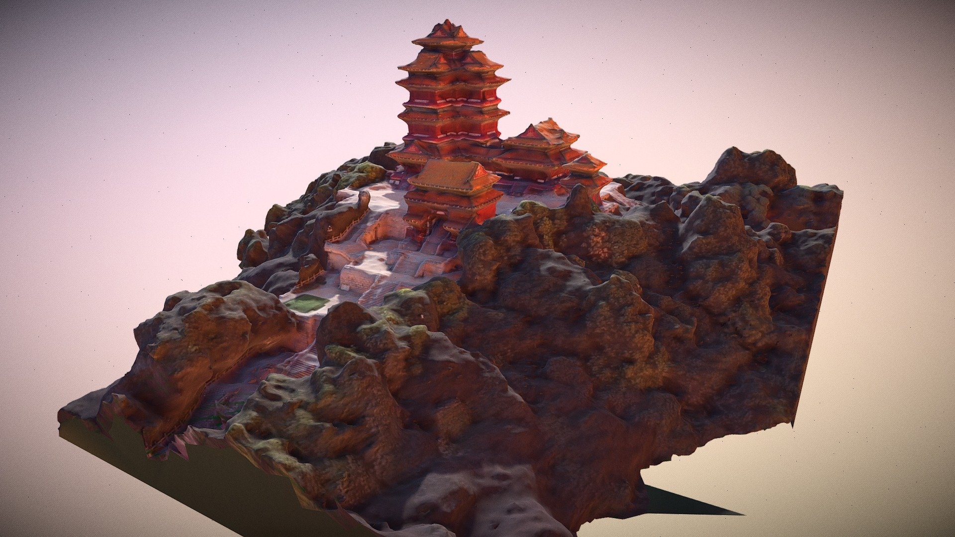 阅江楼 Yuejiang Tower - Download Free 3D model by CUNO (@jiannibang) [e14cb4e] - Sketchfab