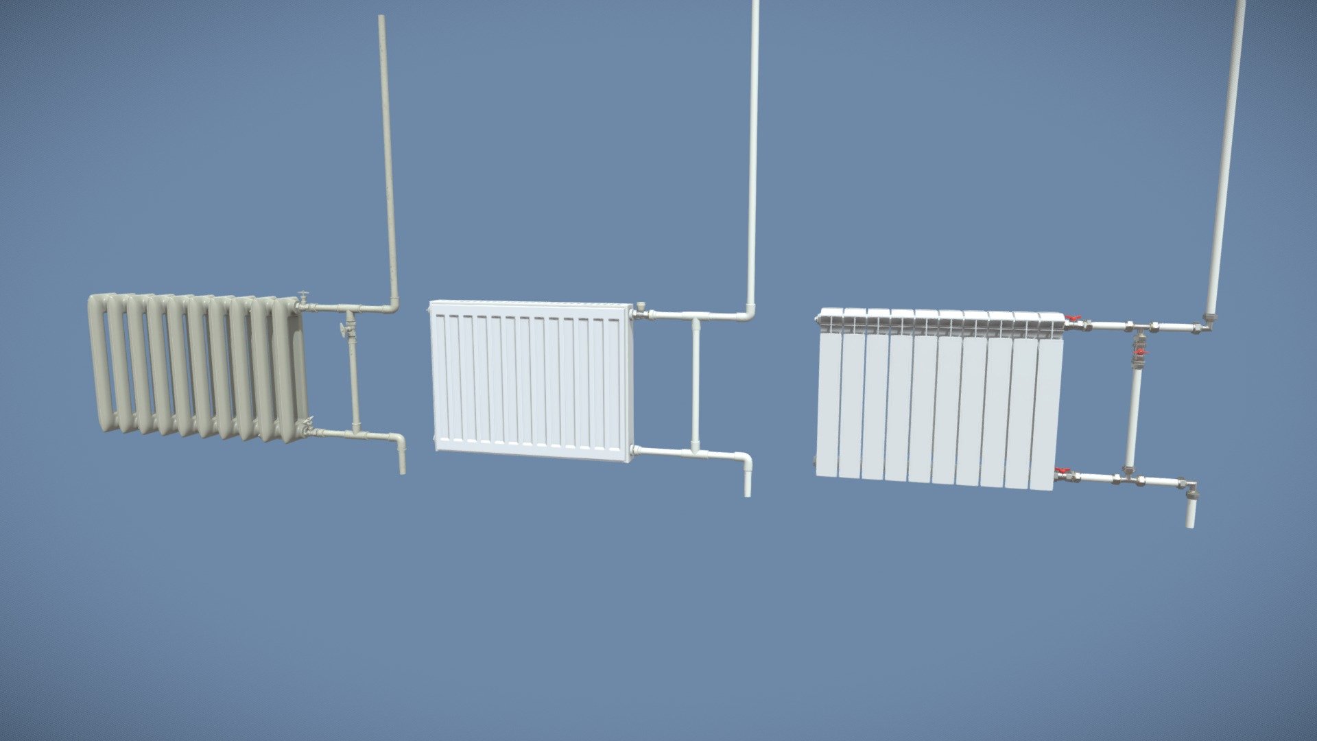 Radiators with Modular Pipes - Buy Royalty Free 3D model by AshMesh ...