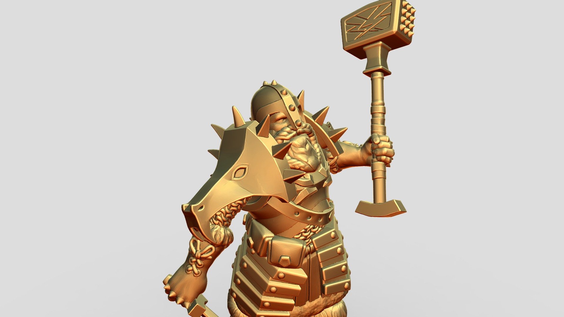 Dwarf-dragon-warrior - Download Free 3D model by Diana Liu ...