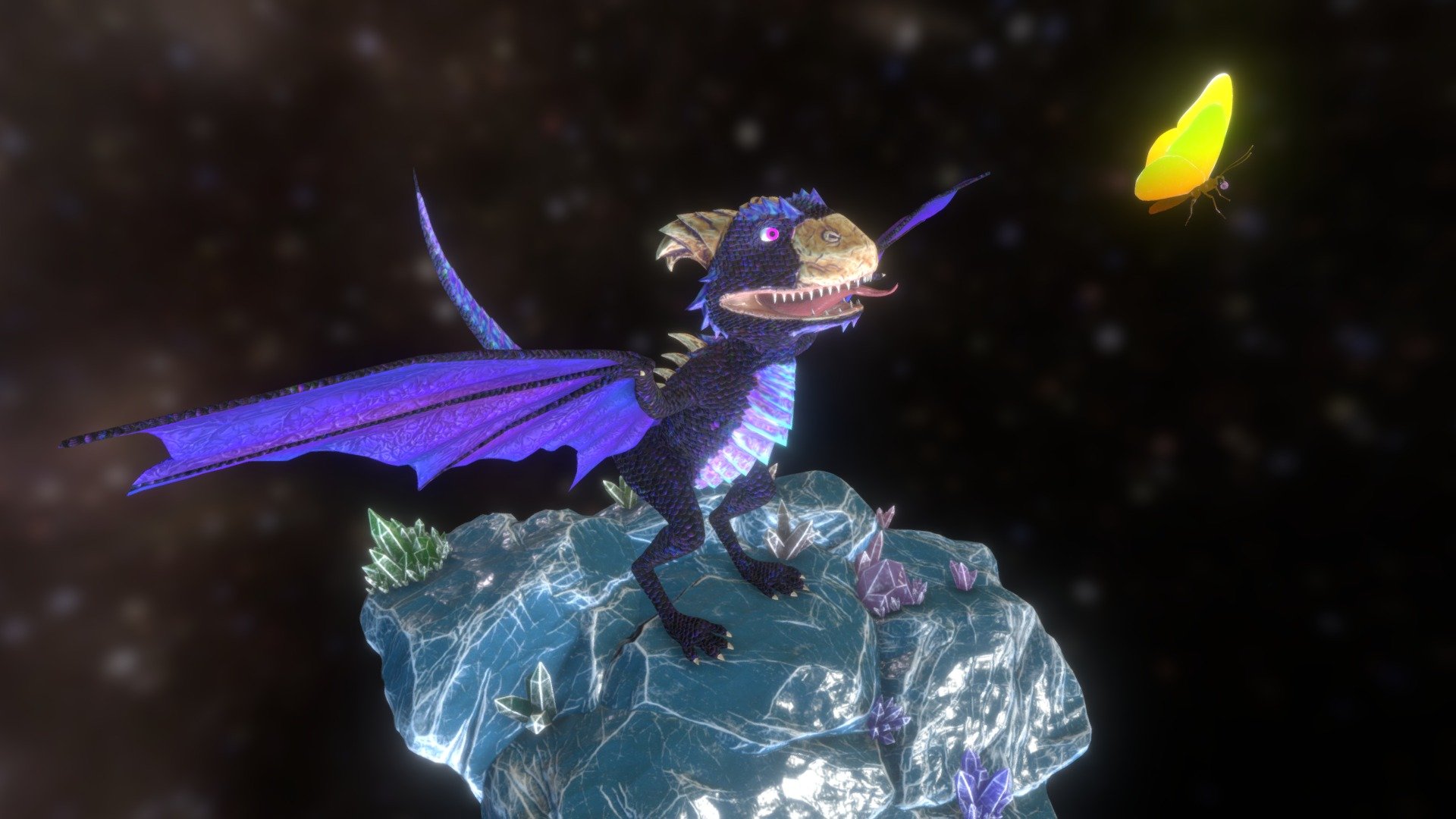Baby Wyvern - Download Free 3D model by Gavin MacGregor (@GDMac ...