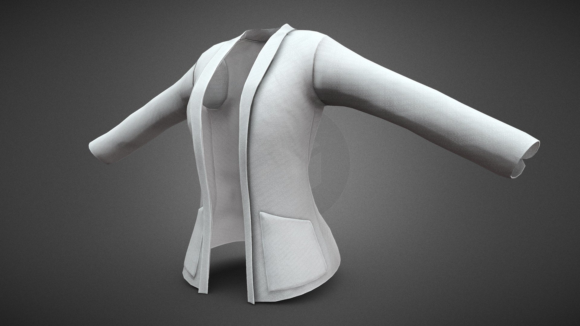 Female White Jacket Style 2 - Buy Royalty Free 3D model by CG StudioX ...