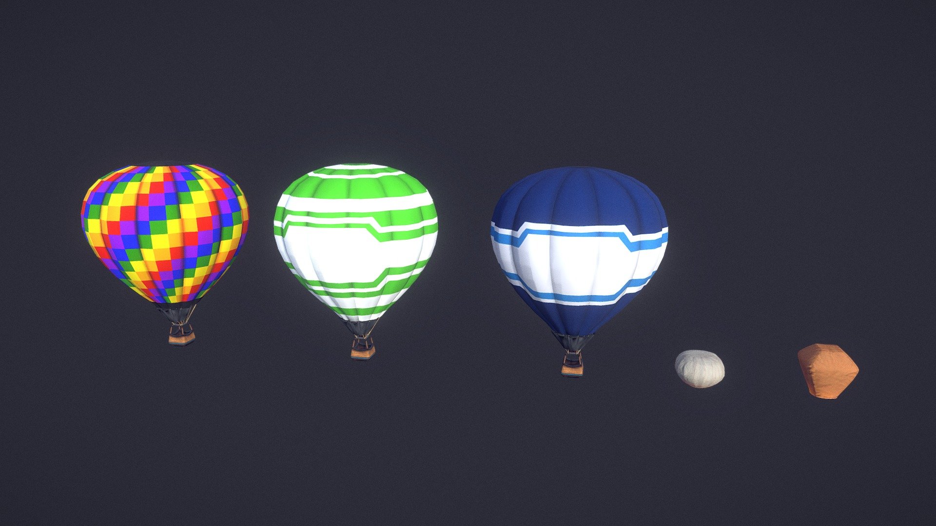 Modern Balloon Pack - Buy Royalty Free 3D model by Experience Lab Art ...