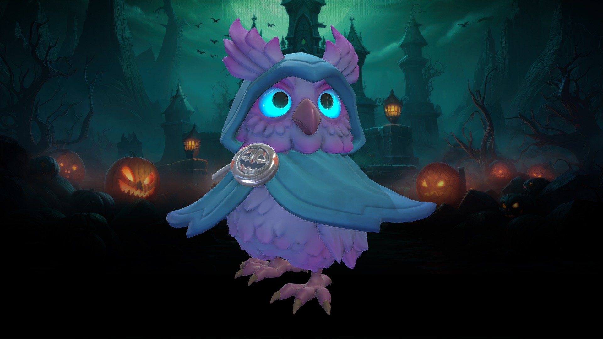Stylized Halloween Owl - 3D model by N-hance Studio (@Malice6731 ...