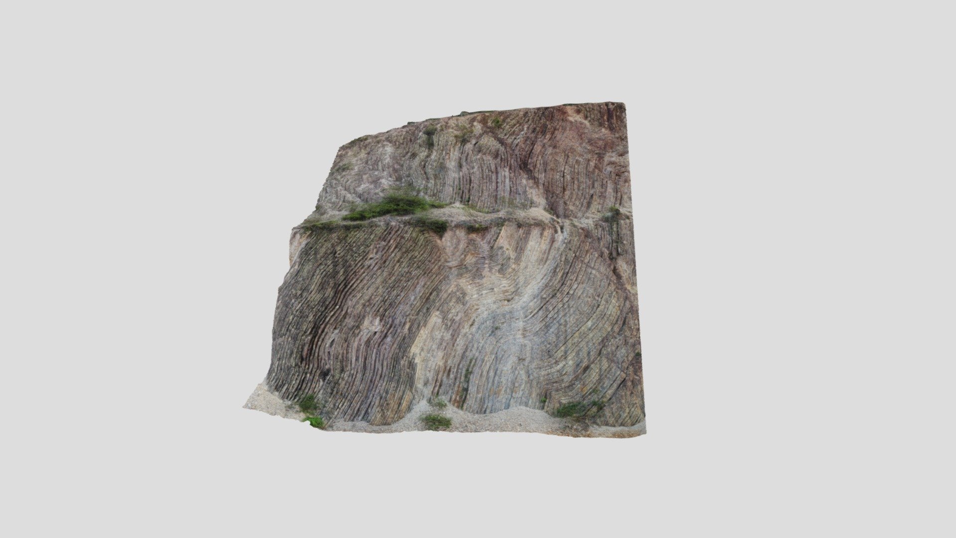 Thinly-bedded outcrop - Download Free 3D model by Digital Geoscience ...