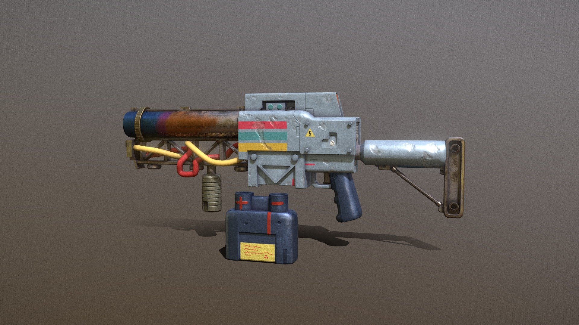 Laser Rifle - 3D model by tnjngy [e15b5ad] - Sketchfab