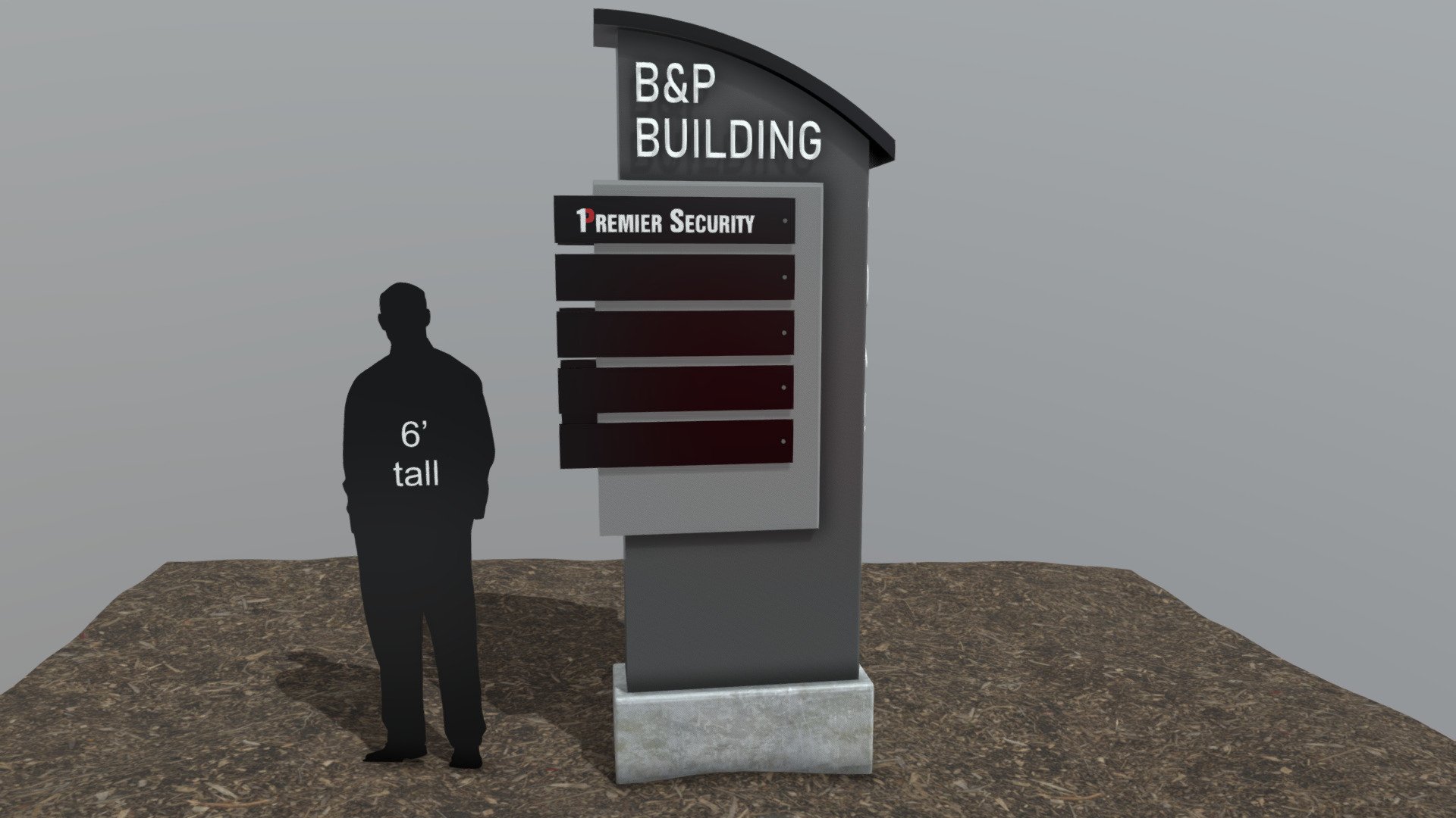 B&P Building sign - 3D model by casey137 [e15e99b] - Sketchfab